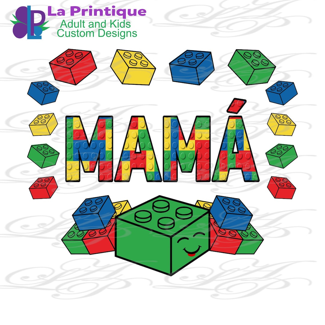 Mama Birthday Blocks PNG Design: Colorful Building Blocks (digital ...