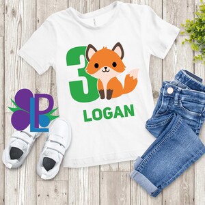 Boys Fox Birthday Shirt | Foxes T-shirt | Fox Lover | Animal Lover ...