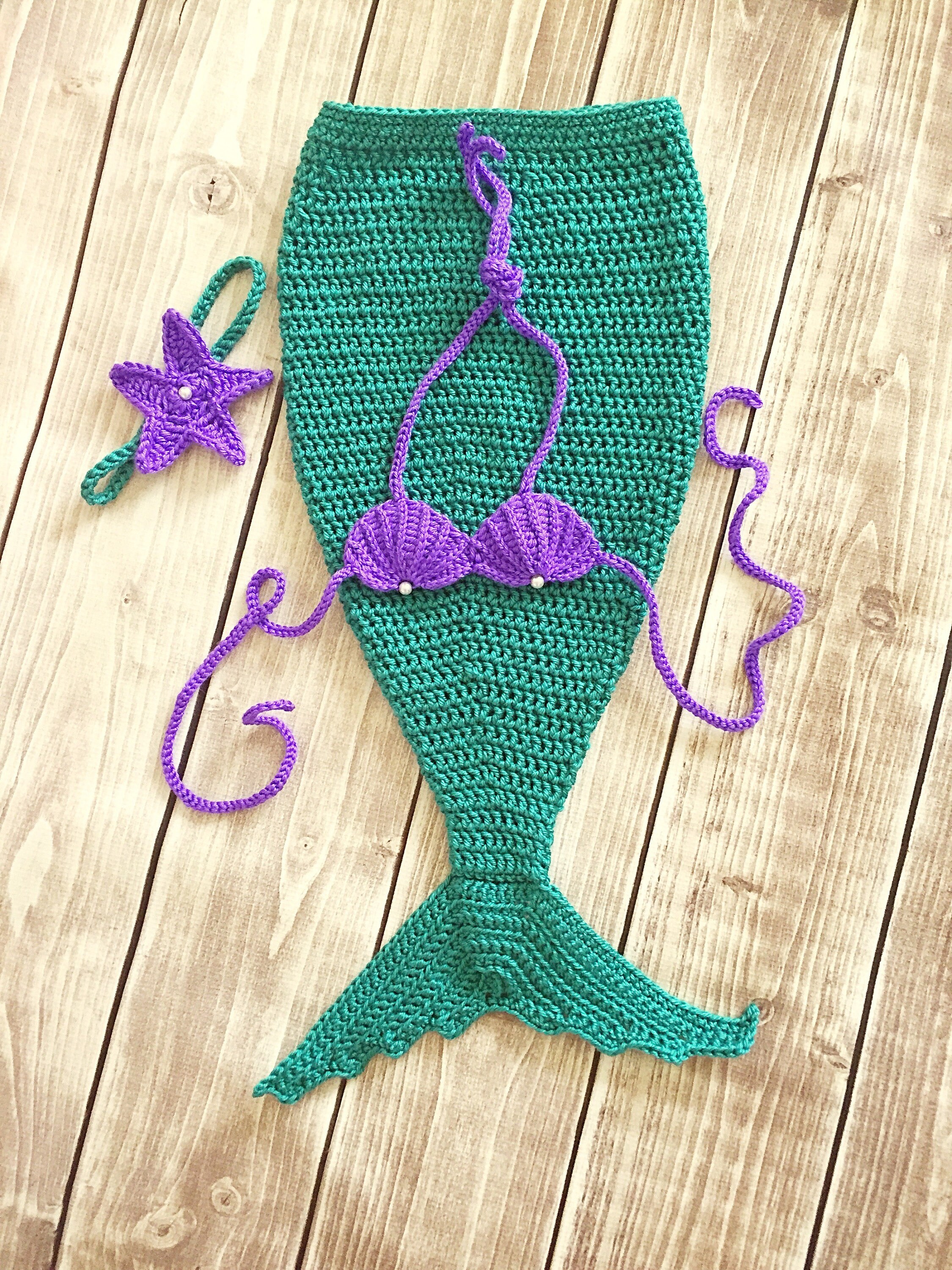 Mermaid Tail Set, Baby Mermaid Tail, Mermaid Tail, Newborn Photo Prop ...