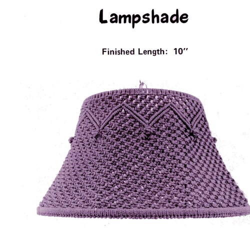 PDF Macrame Lamp Shade Pattern Lampshade Macrame - Etsy