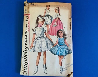 Simplicity Girls' One-piece Dress and Jacket Pattern 3505 - Etsy