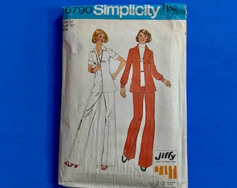 70s Simplicity 8682 Jiffy Pattern Misses Shift Dress Size 14 - Etsy