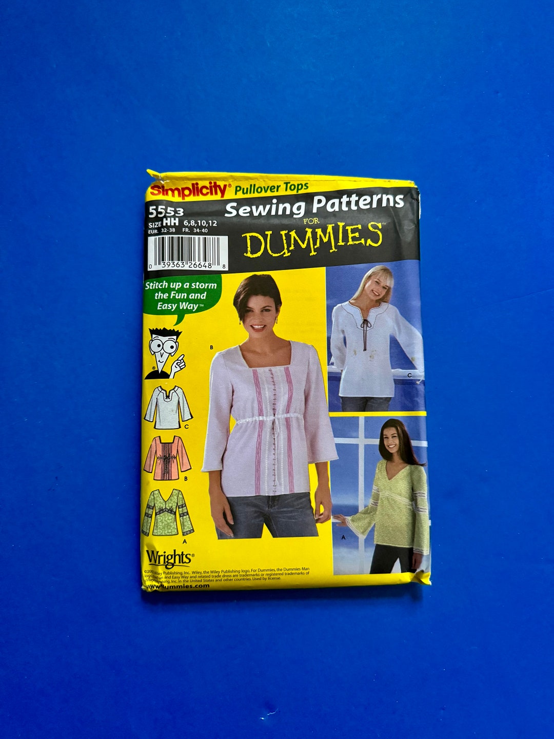 UNCUT Simplicity 5553 Misses Pullover Tops - Sewing for Dummies Sewing ...