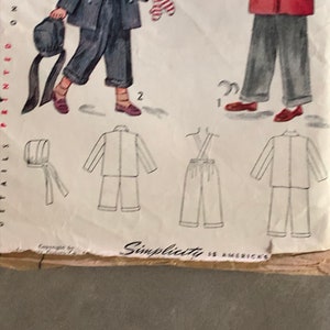 Simplicity 2968 Sewing Pattern Child's Jacket, Hood and Slacks in Two ...