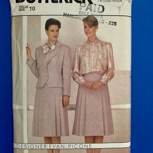 UNCUT Butterick 6448 Misses Jacket, Skirt and Blouse (suit) Sewing ...