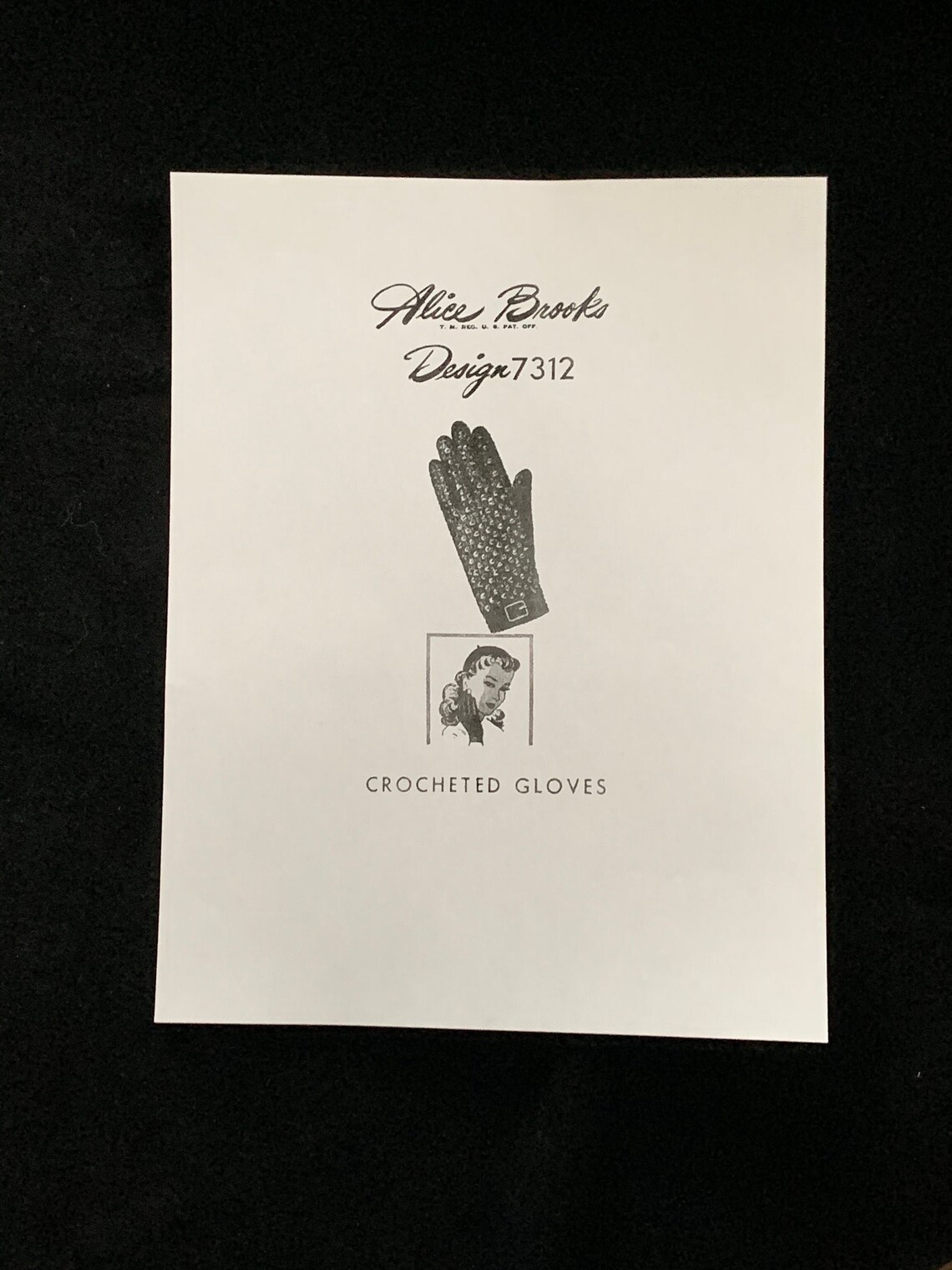 PDF 40's Vintage Crochet Gloves Pattern Mail Order Alice - Etsy