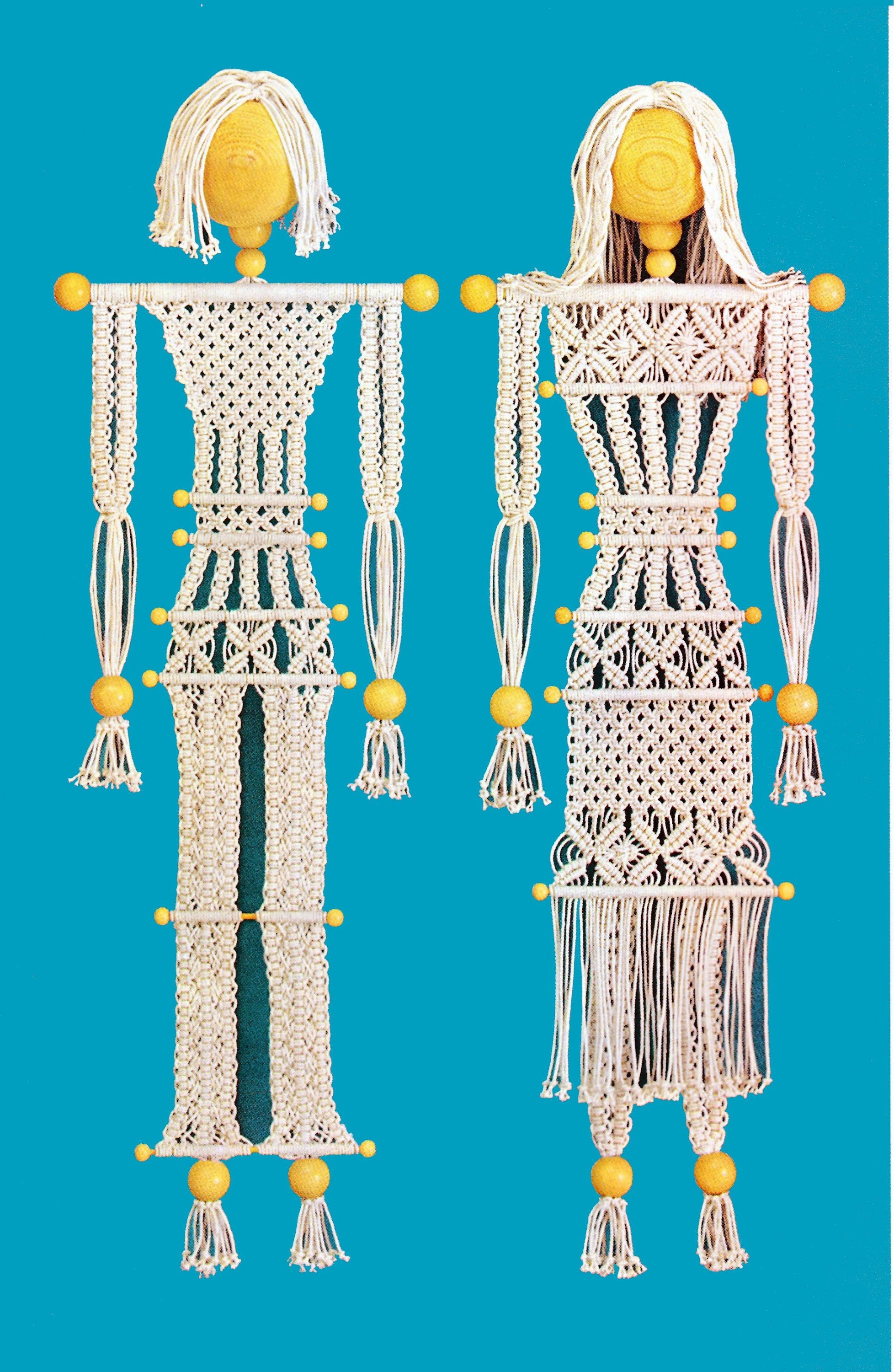 PDF Boy & Girl Shadow Box Figures Macrame Wall Hanging - Macrame ...