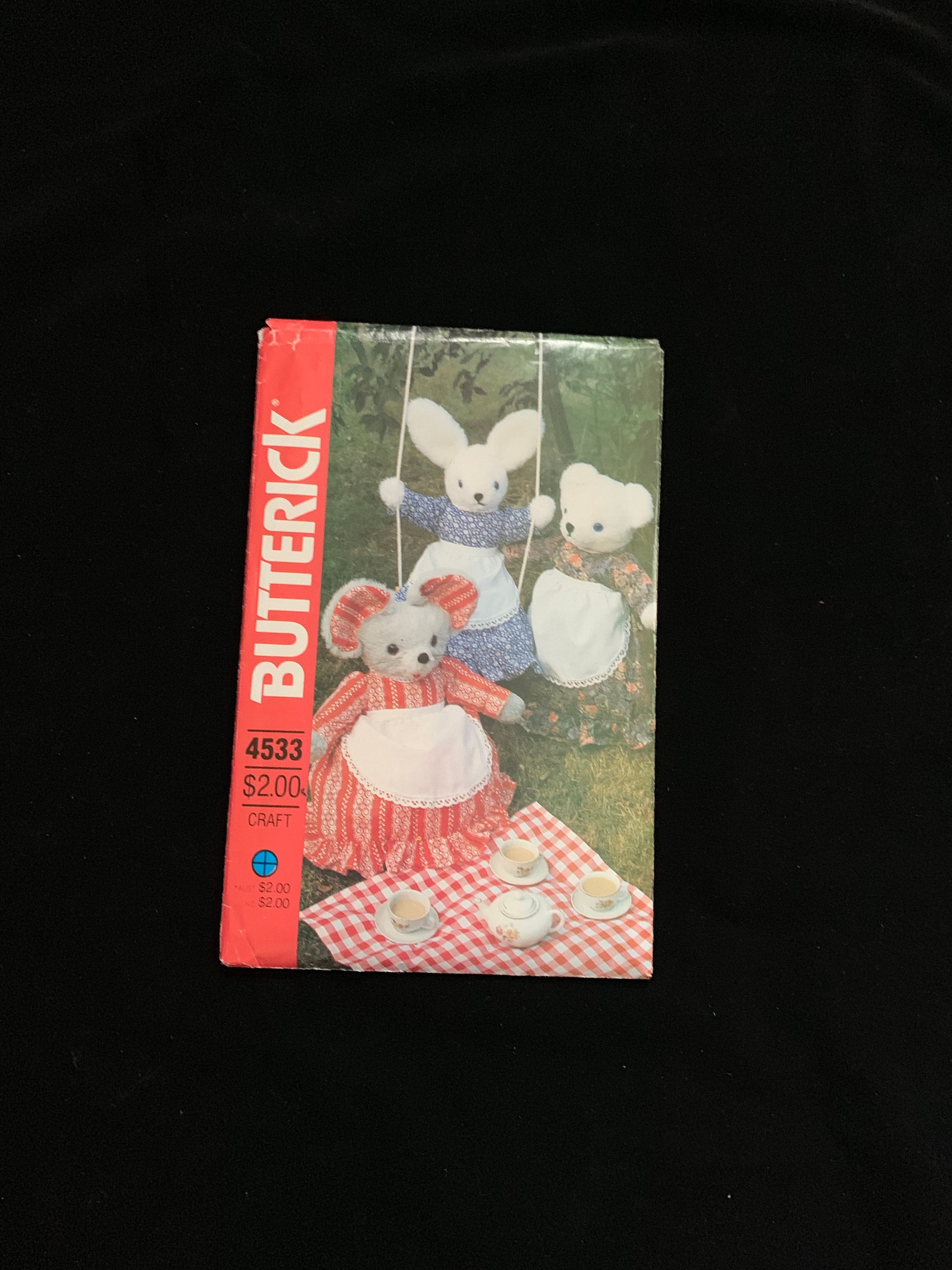 Butterick 4533 Stuffed animals and clothes Rabbit 24 | Etsy