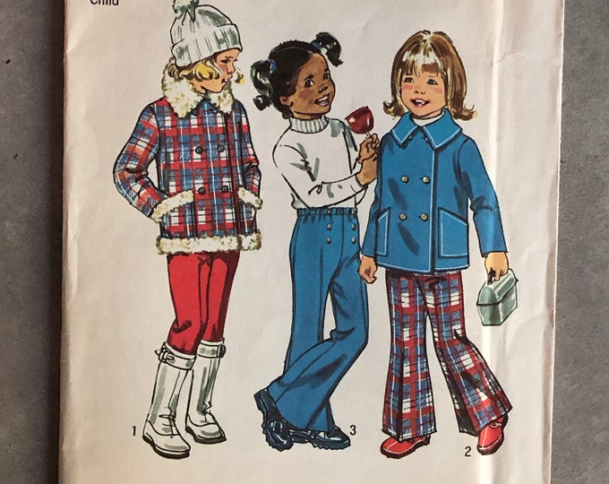 Simplicity 6638 Sewing Pattern Child's Jacket and Bell-bottom Pants ...