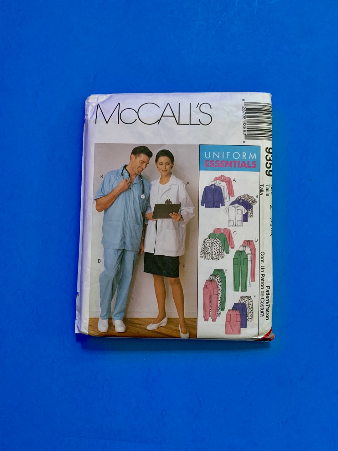 UNCUT Mccall's 9359 Uniform Essentials Unisex Lab Jackets, Cardigan, Pull on Pants and Skirt ...