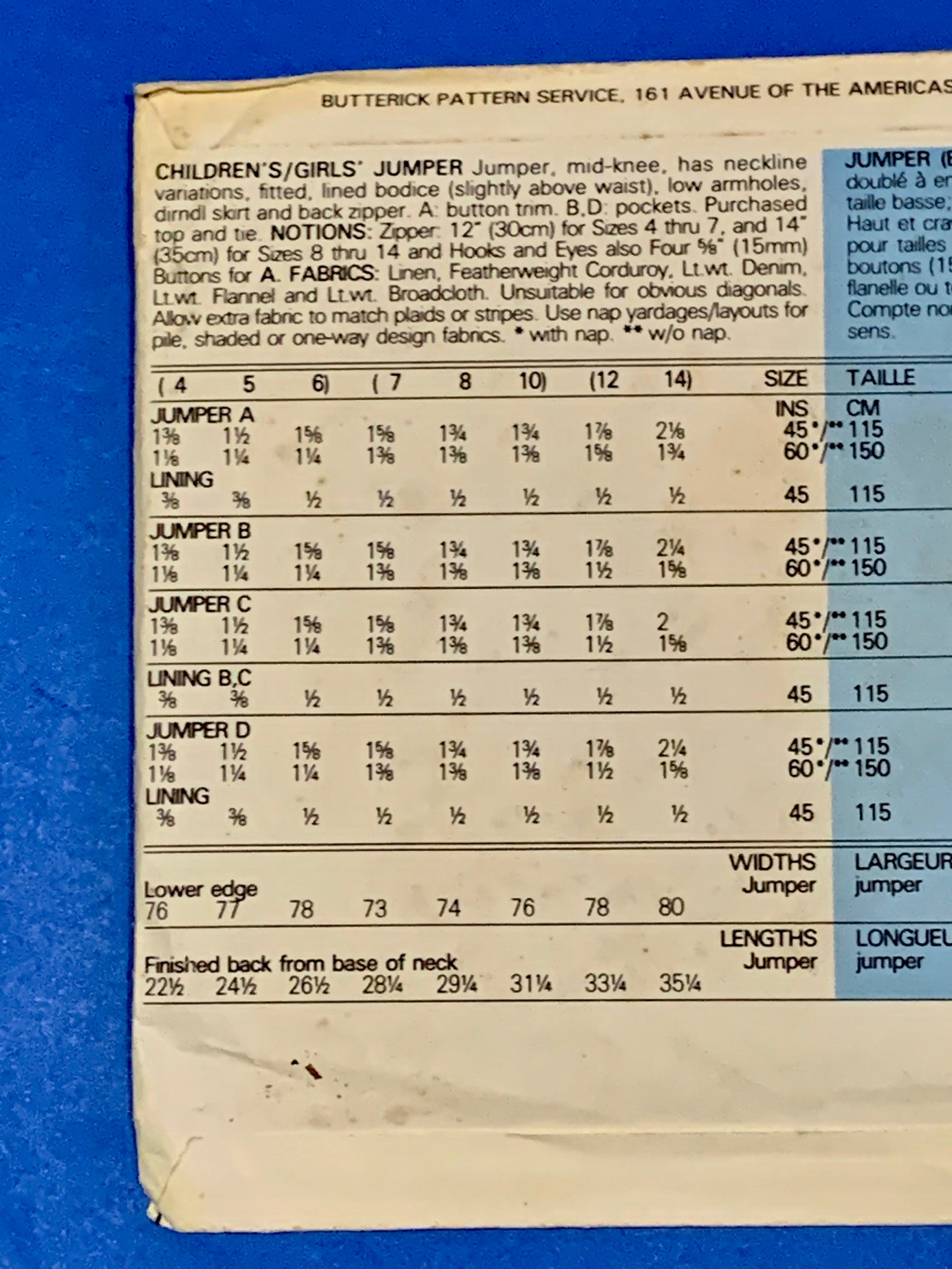 UNCUT Butterick 3995 Fast & Easy Girl's Jumper With - Etsy