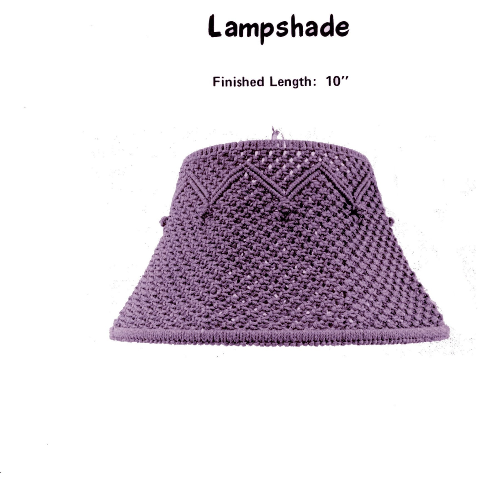 PDF Macrame Lamp Shade Pattern Lampshade Macrame - Etsy
