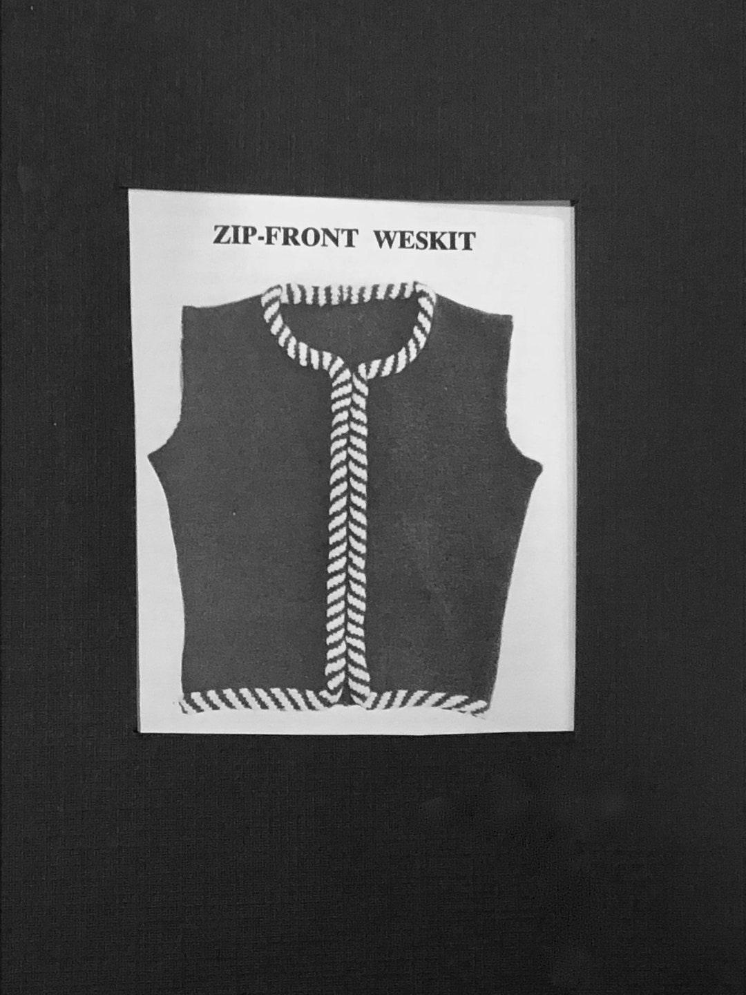1960s Knitting Pattern PDF / Vintage 60s Women's Zip Front Vest With ...