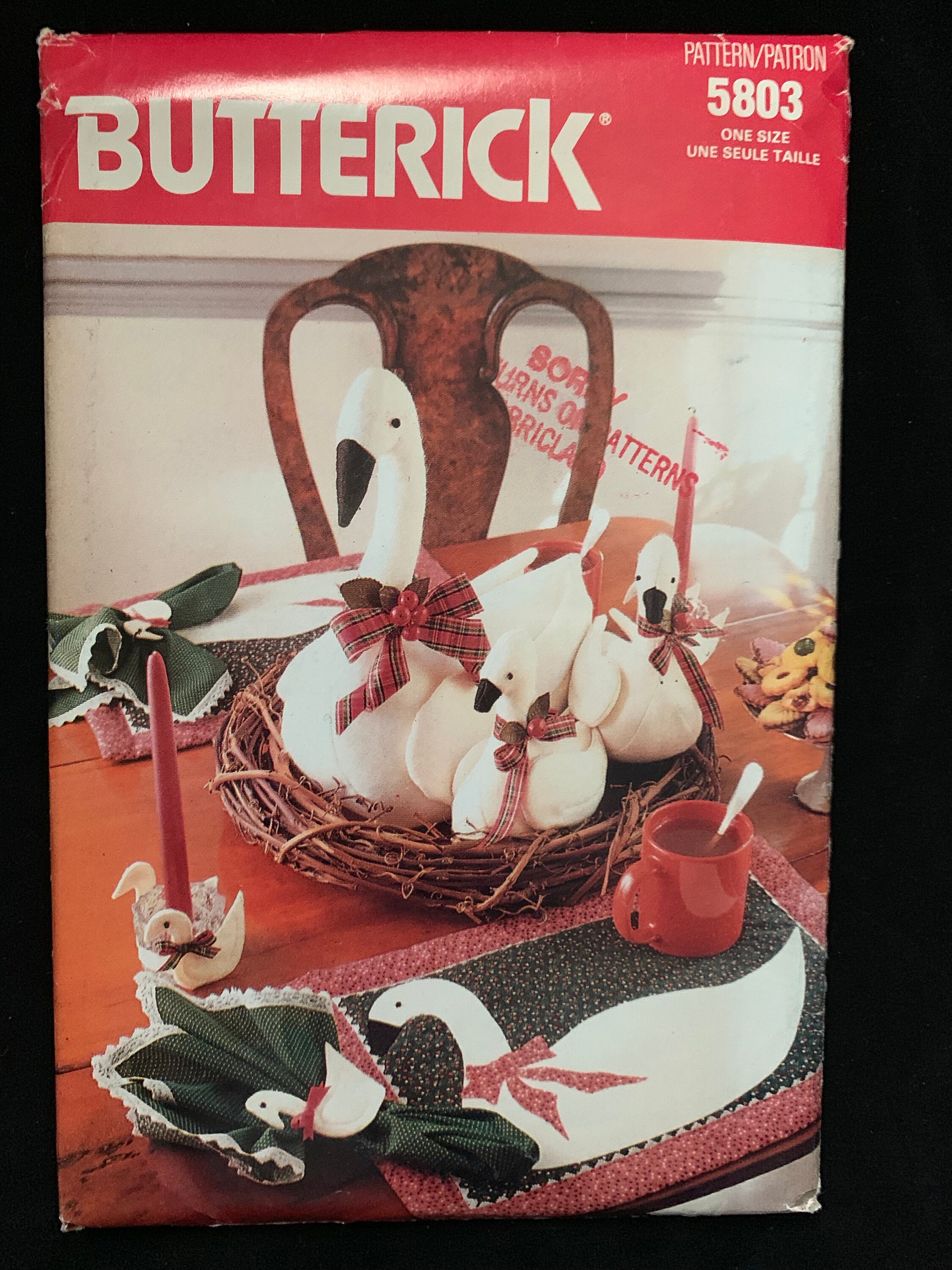 Butterick 5803 Sewing Pattern Christmas Geese Christmas - Etsy
