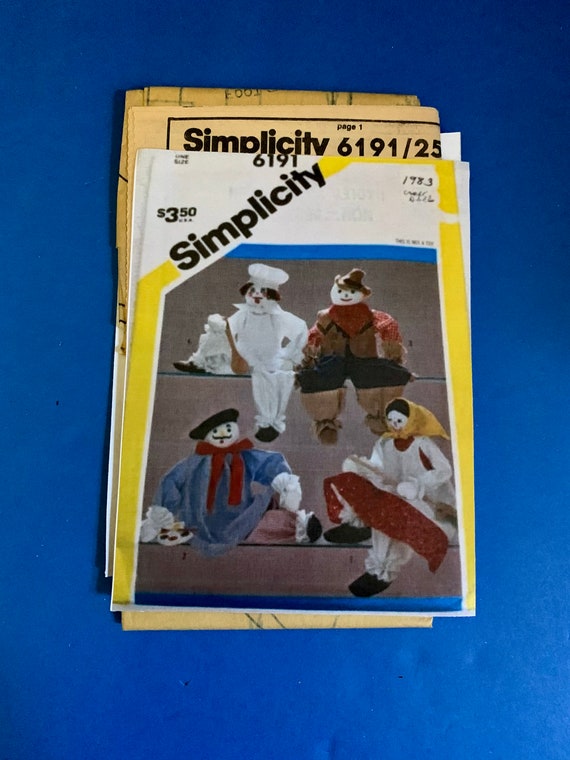 UNCUT Simplicity 6191 Sewing Pattern Decorative Craft Dolls | Etsy