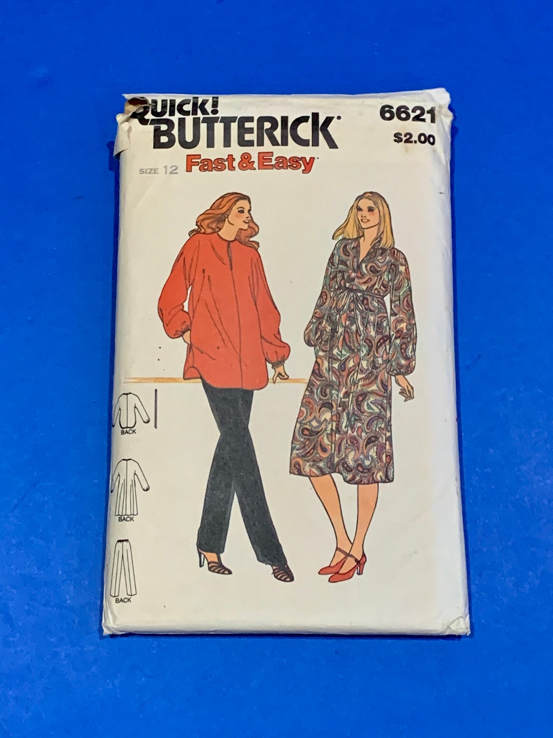 Quick Butterick 6621 Misses Fast & Easy Maternity Dress, Tunic and ...