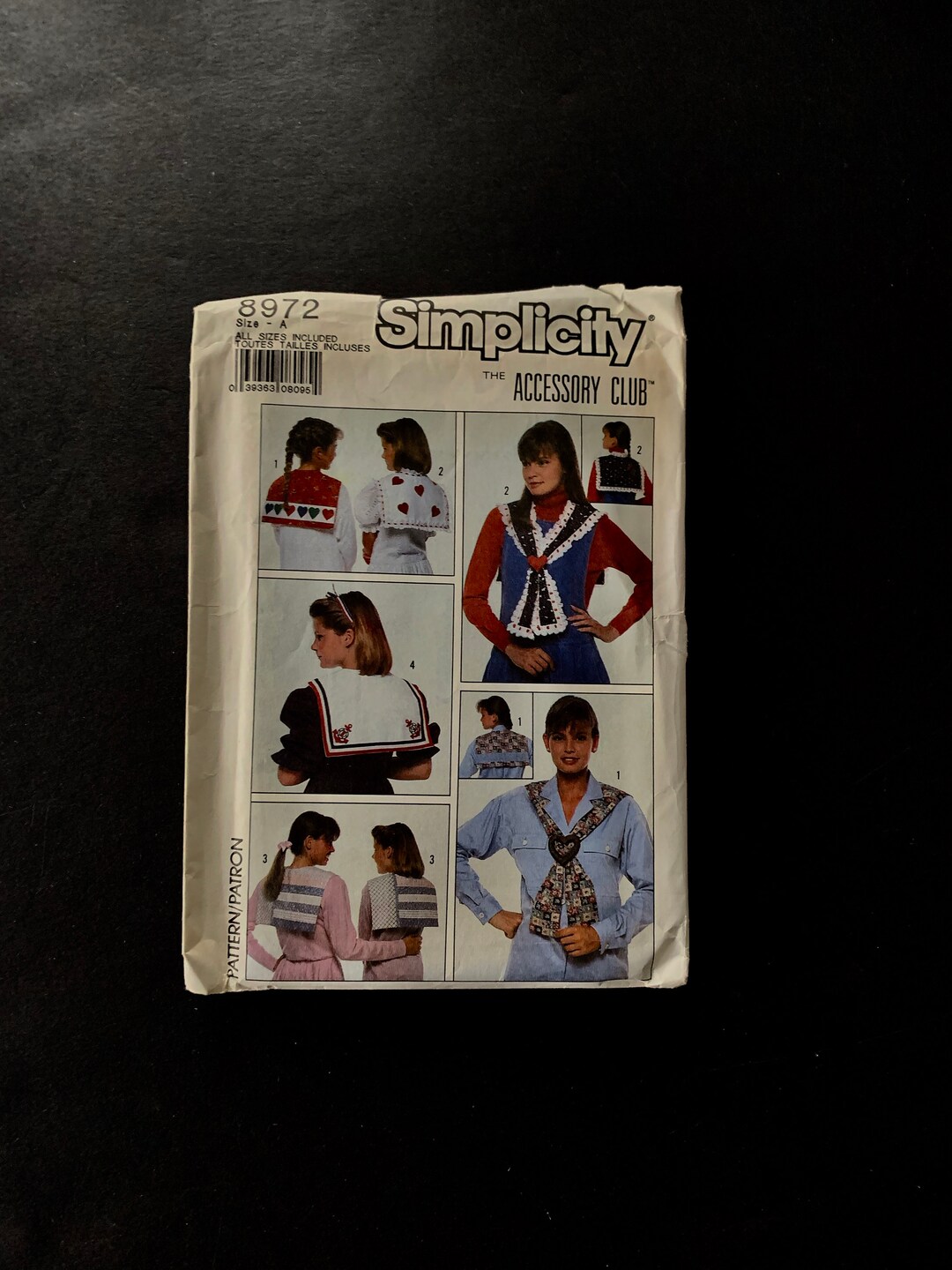Simplicity 8972 Sewing Pattern -misses and Girls Collars UNCUT - Etsy