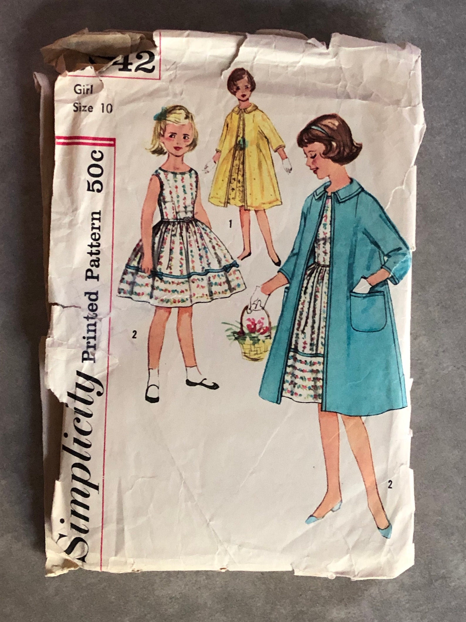 Simplicity 2942 Sewing Pattern Girls' Dress and Coat | Etsy