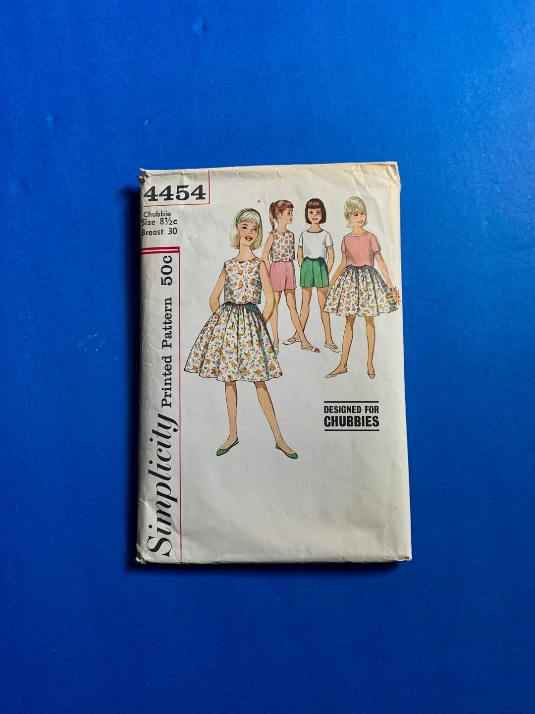 Simplicity 4454 Girls Gathered Skirt, Shorts and Overblouse Sewing ...