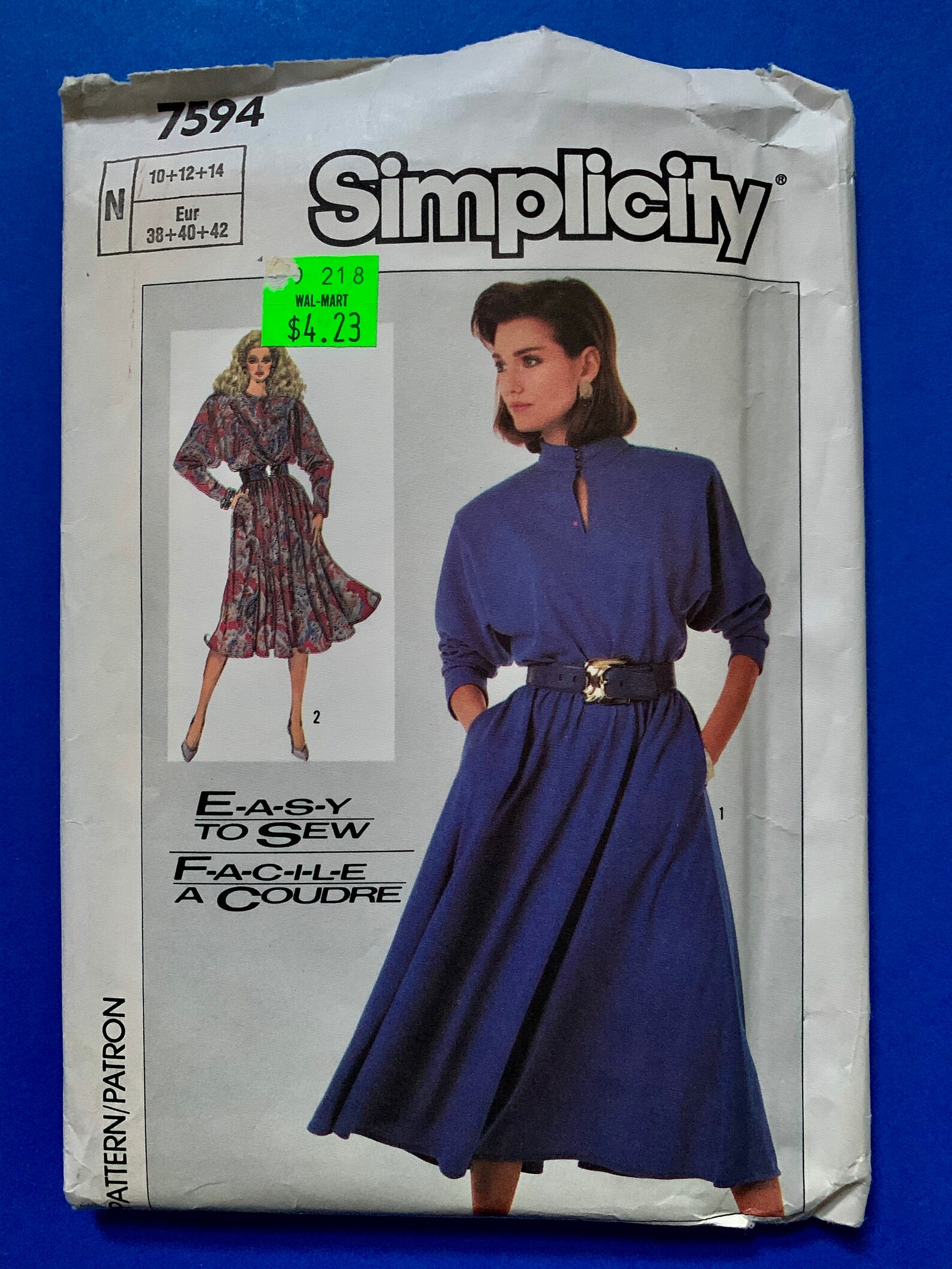 Simplicity 7594 Easy to Sew Misses Dress in 2 lengths Sewing | Etsy
