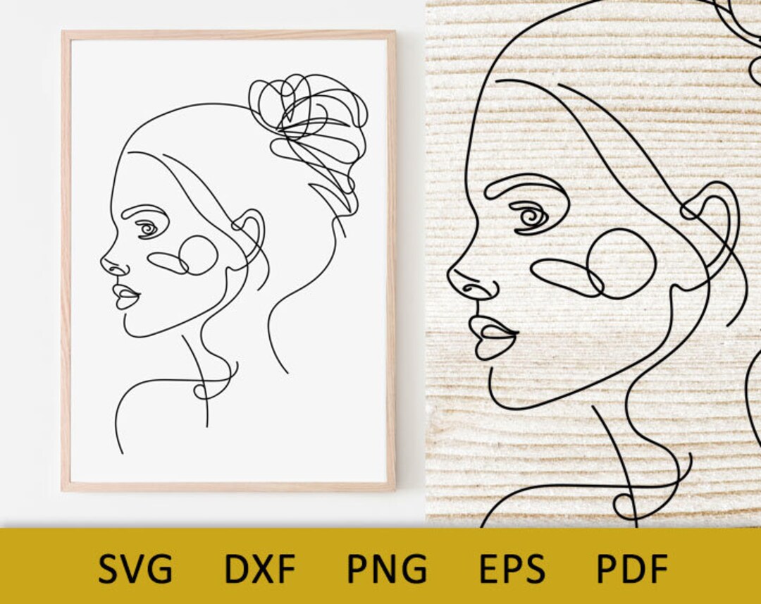 Woman Svg, Woman Line Draving, Female Svg, Woman Line Art Svg, One Line ...