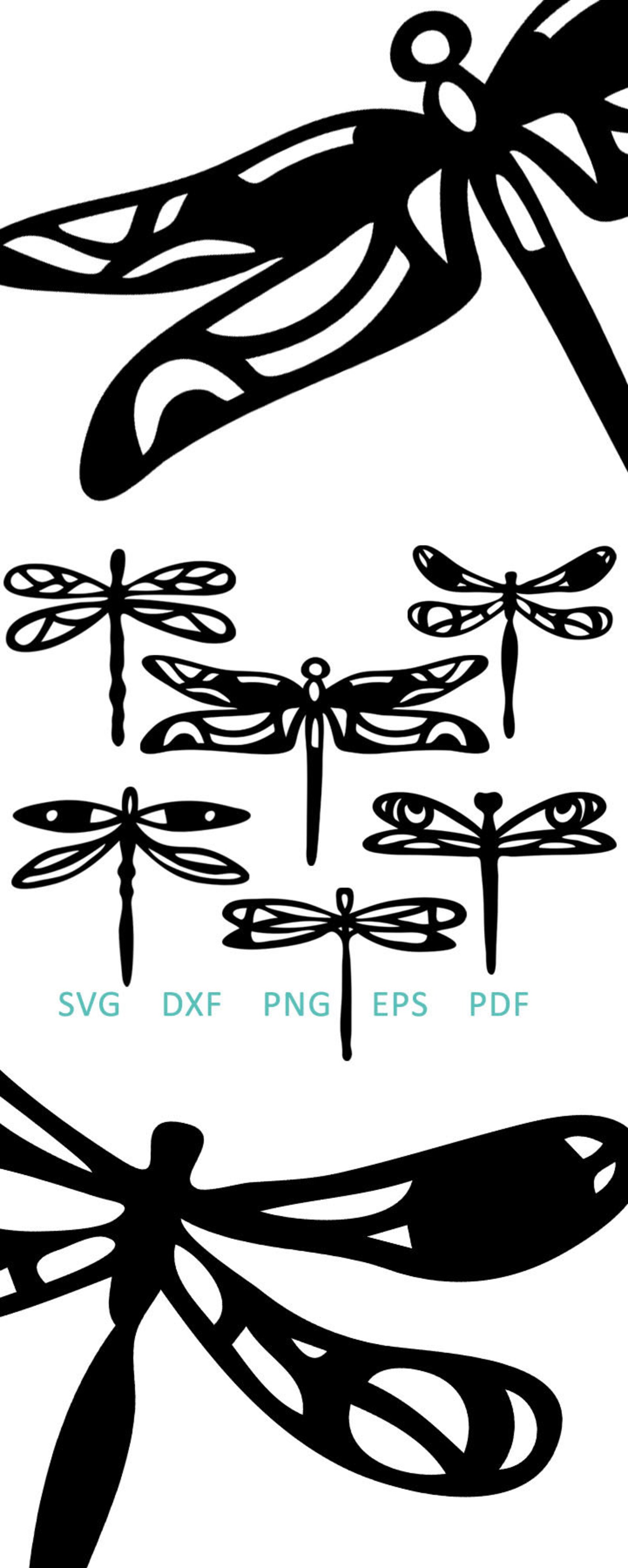 Dragonfly Svg, Dragonfly Bundle Svg, Dragonfly Clipart, Dragonfly Clip ...