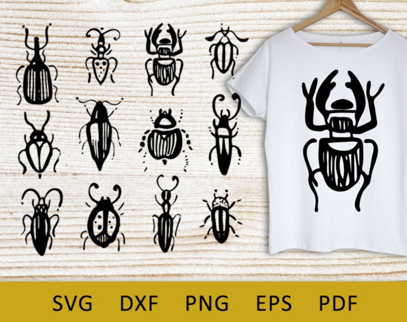 Insects Svg, Insect Bundle Svg, Bugs Svg, Beetle Svg, Insect Clipart ...