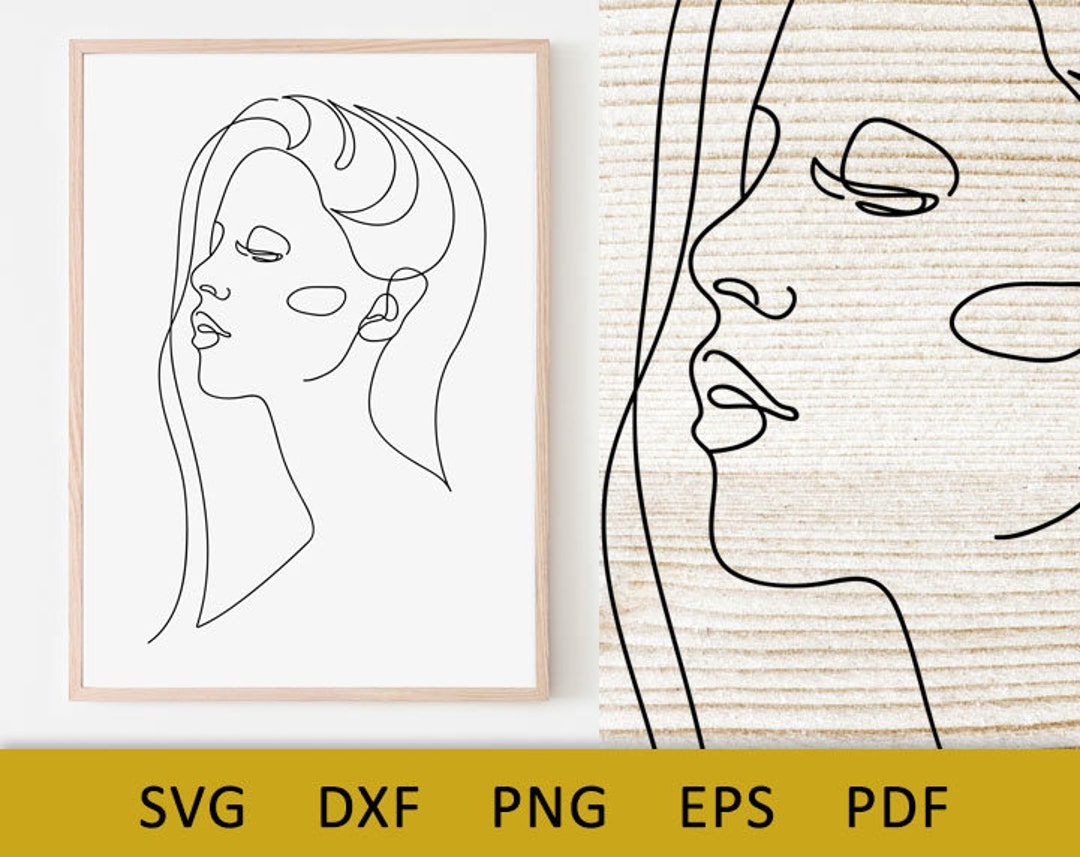 Woman Svg, Woman Line Draving, Female Svg, Woman Line Art Svg, One Line ...