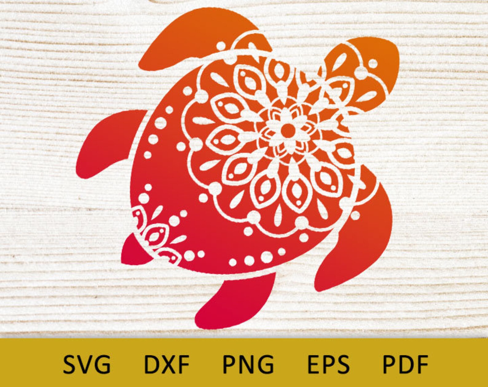 Sea Turtle Svg, Mandala Turtle Svg, Sea Turtle Clipart, Sea Turtle Wall ...