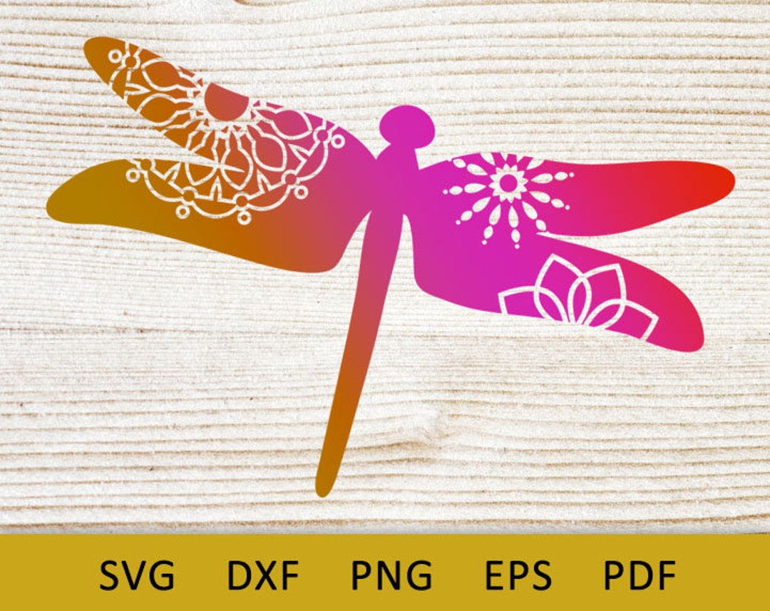 Dragonfly Svg, Mandala Dragonfly Svg, Lace Svg, Dragonfly Clipart ...
