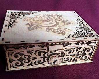 Laser cut box | Etsy