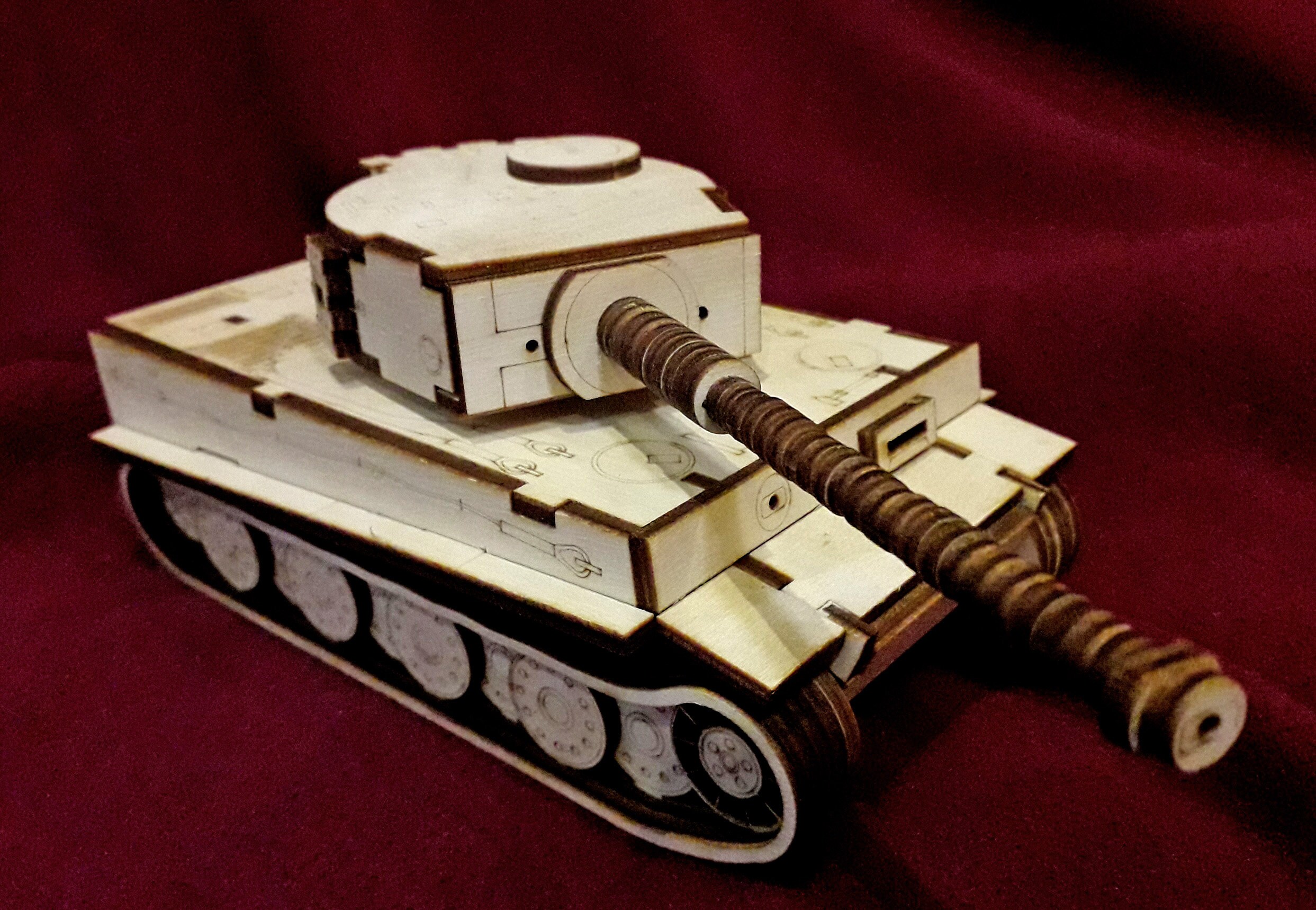 Panzer tiger tank vector model for laser cut cnc 3 mm DXF | Etsy