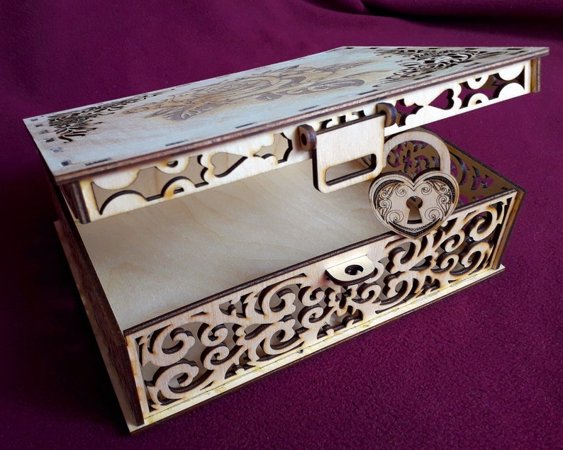 BOX vector model for laser cut cnc plan 3 and 4 mm DXF CDR | Etsy