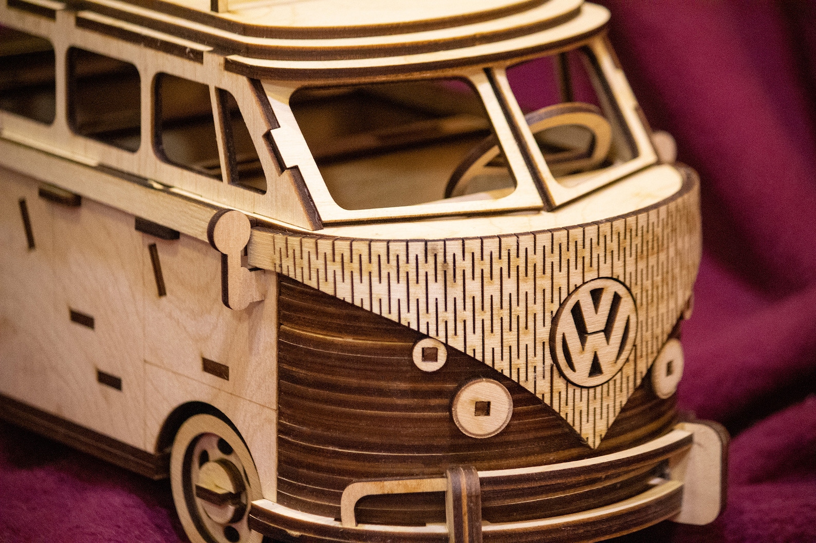 Volkswagen bus retro car vehicle vector model for laser cut | Etsy