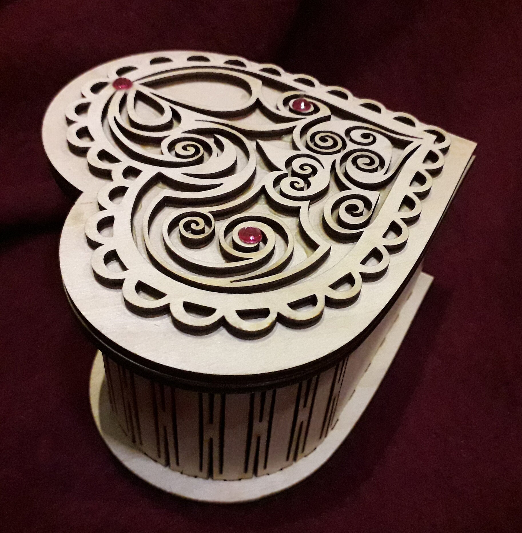 Heart Box Vector Model for Laser Cut Cnc 3 Mm DXF CDR Ai Eps | Etsy