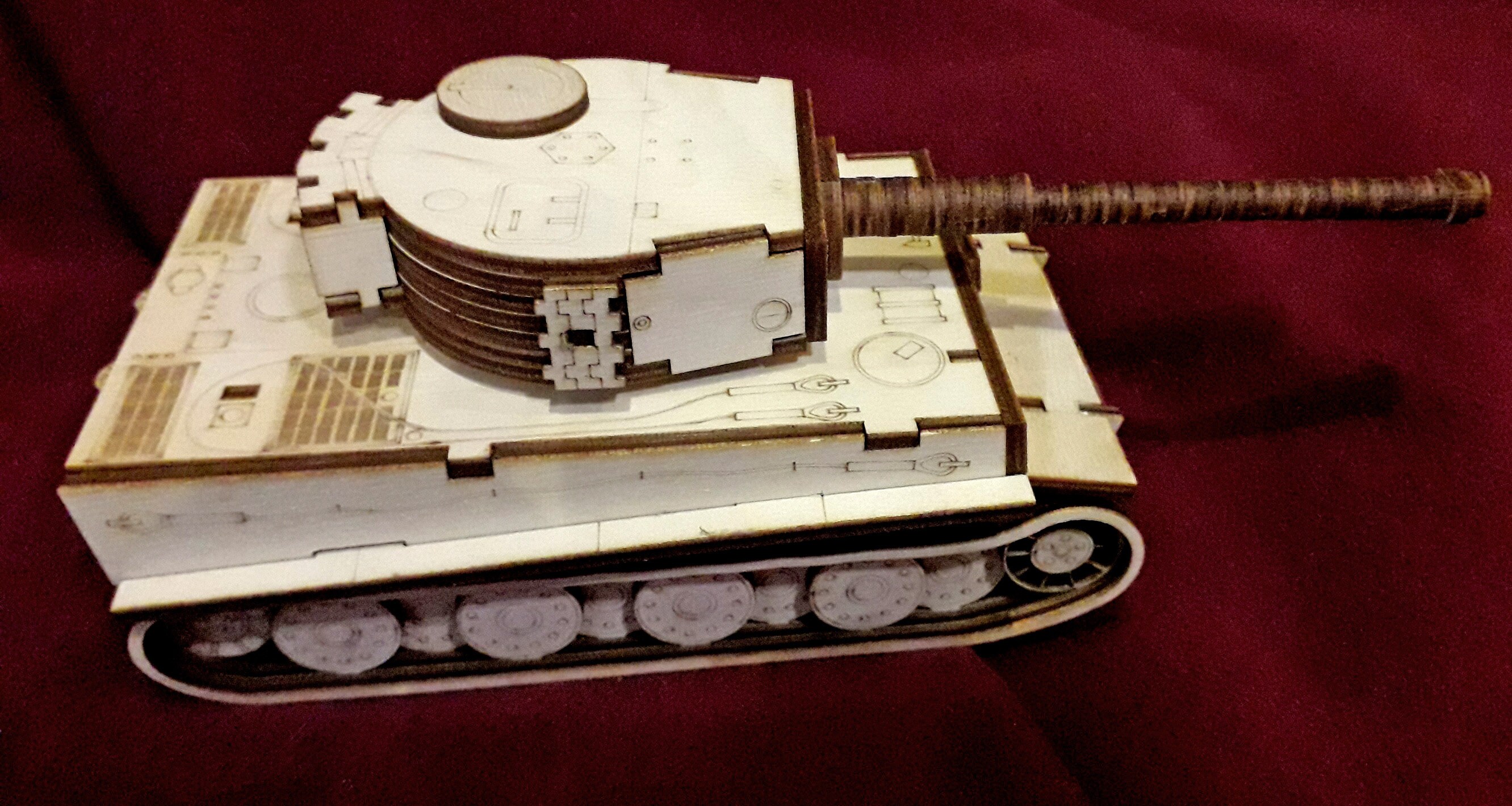 Panzer tiger tank vector model for laser cut cnc 3 mm DXF | Etsy