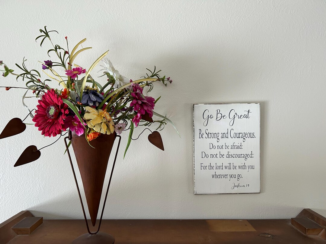 Go Be Great Wood Sign, Family Room Sign, Graduation Gift, Encouragement ...