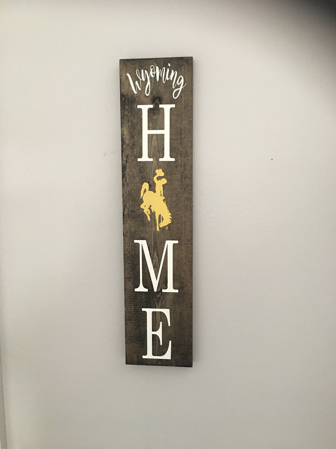 Licensed Wyoming Home Vertical Sign, Wyoming Home Decor, Vertical Sign ...