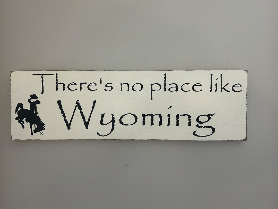 Licensed Wyoming Wood Sign, Wyoming Home Decor, Western Home Decor ...
