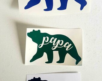 Papa bear sticker | Etsy