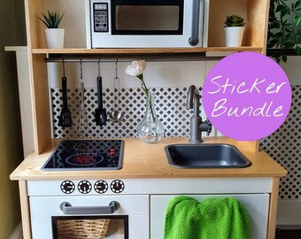 Play Kitchen Microwave Sticker - Etsy