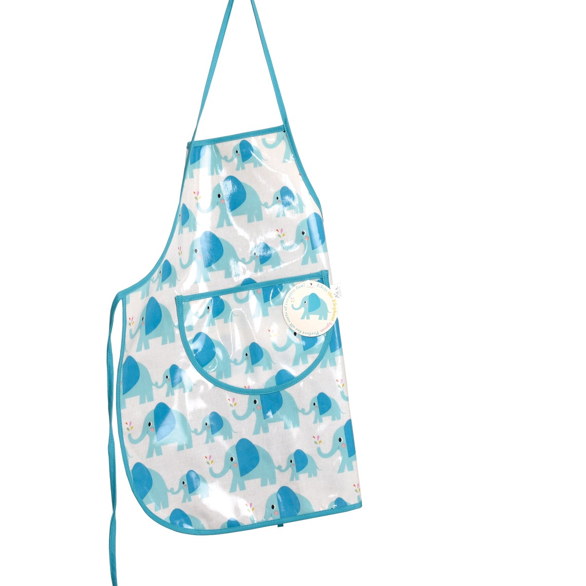 Personalised Elvis the Elephant Apron, Embroidered, Laminated Cotton - Etsy