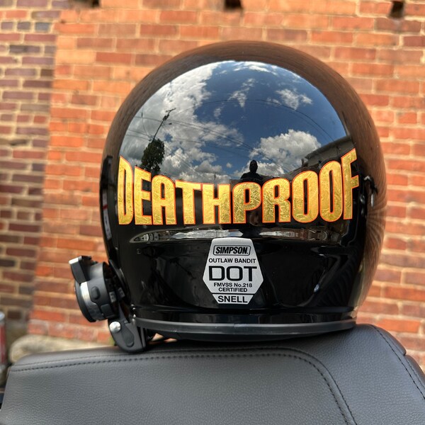 Motorcycle Helmet Decal - Etsy