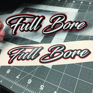 Custom Helmet Decal X2 Script Font 3 Layer Vinyl Decal - Etsy