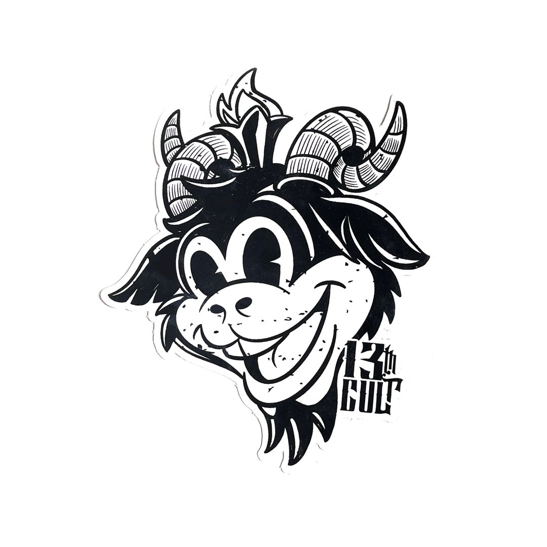 Baphomet 13th Cult Die Cut Sticker - Etsy