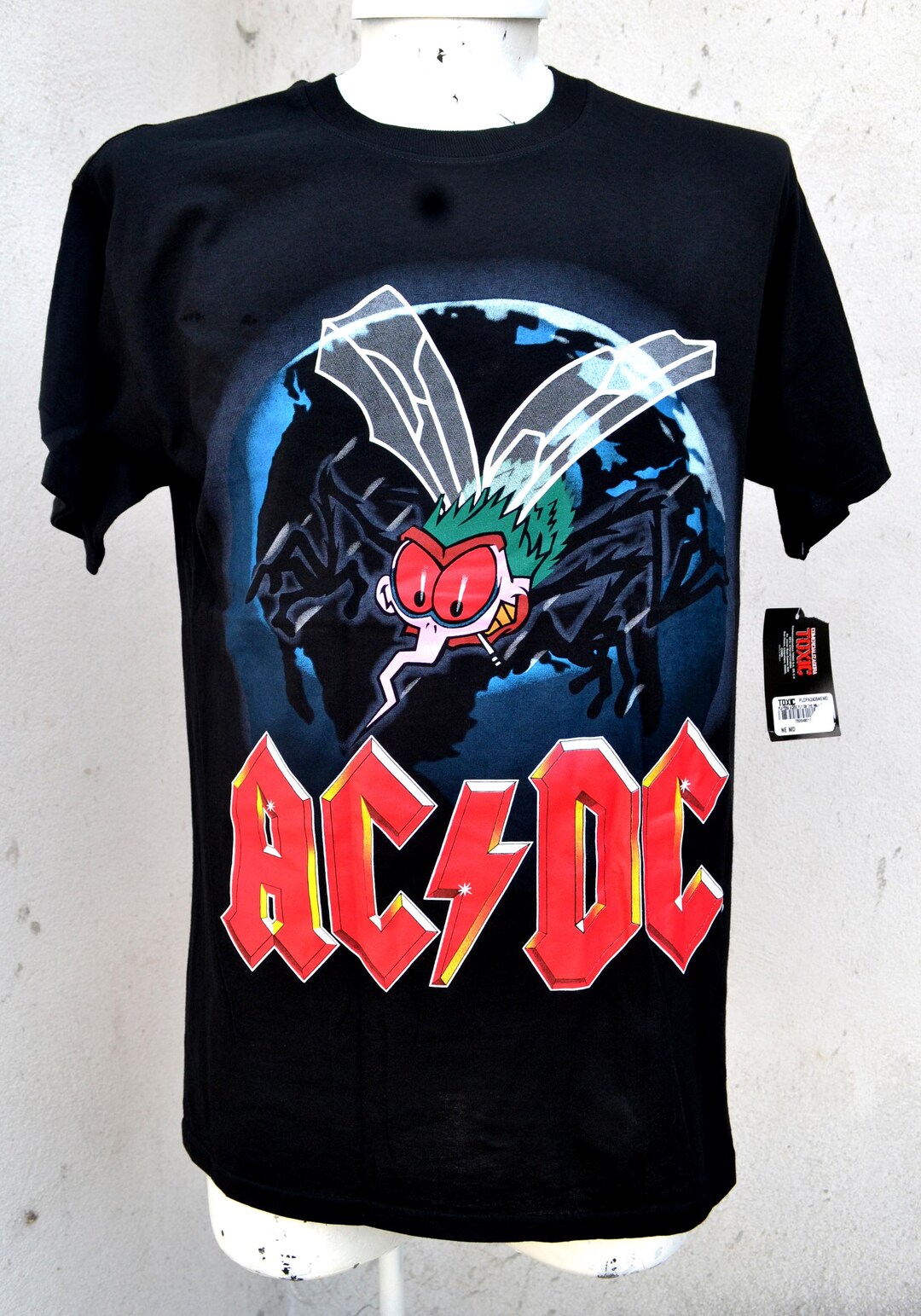 ACDC Shirt Fly on the Wall Europe Tour Licensed Merch Srsx AC/DC - Etsy