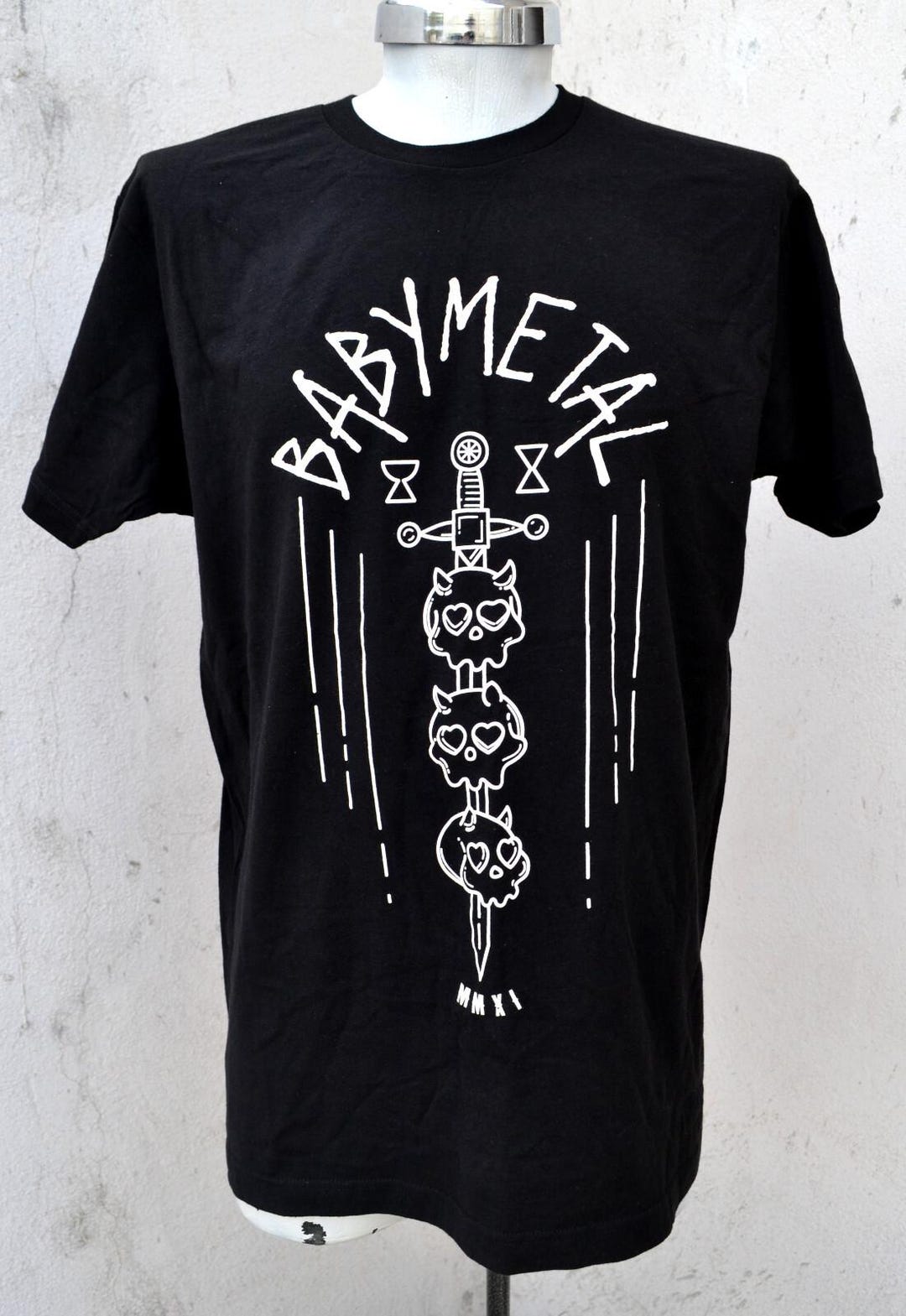 Babymetal Shirt Skull Sword Fox Kitsune Licensed Merchandise SRSX - Etsy