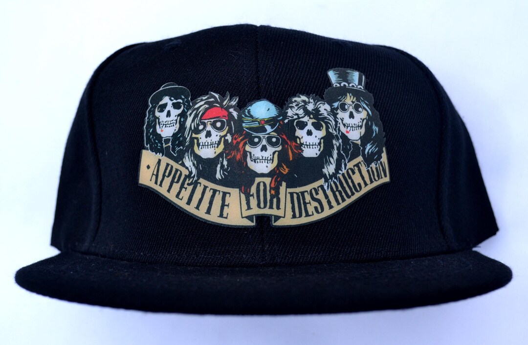 Guns N Roses Cap Hat Appetite for Destruction Skulls Licensed ...