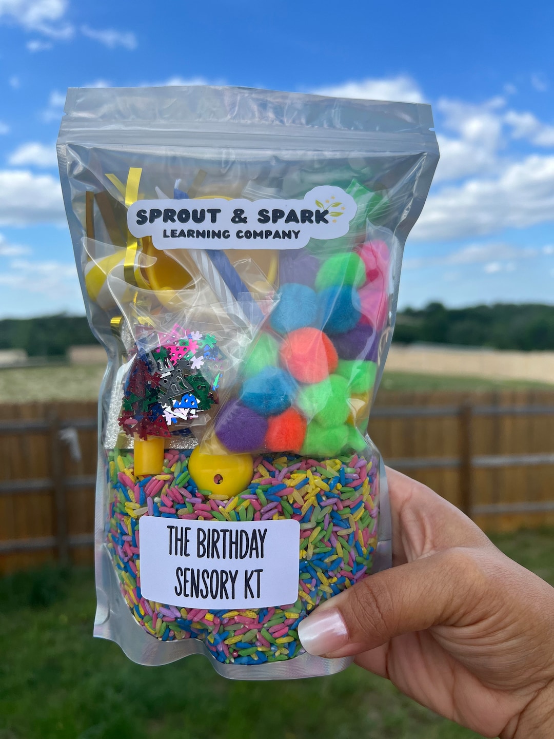 Mini Birthday Sensory Kit, Mini Birthday Sensory Bin, Birthday Sensory ...