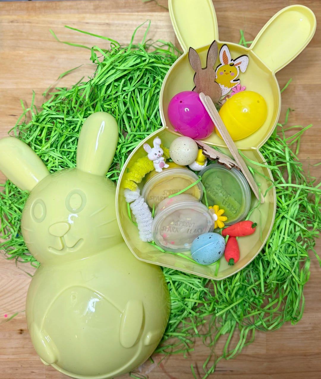 Easter Bunny Playdough Kit - Etsy